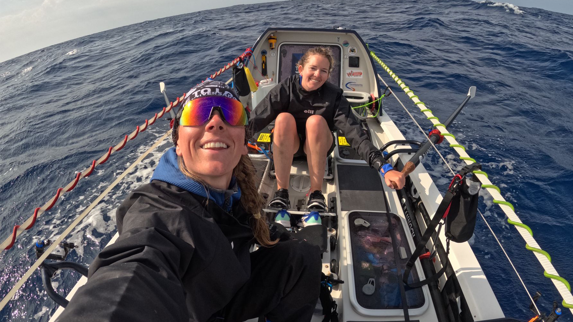 Female team of Royal Navy sailors spotted from space while taking on Atlantic Row